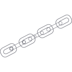Round link chain